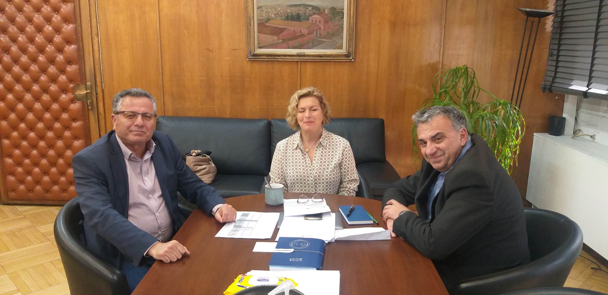 Επισκέψεις Δημάρχου στους αν. Υπουργούς Στ. Πέτσα και Μίνα Γκάγκα ...